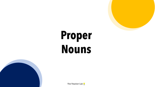 Proper Nouns teaching slides with practice questions | Teaching Resources