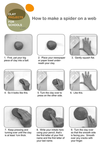 How to make a clay spider on a web | Teaching Resources