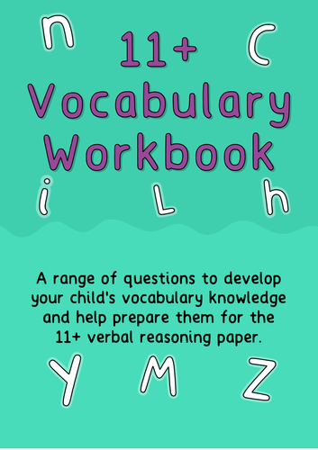 11+ Vocabulary Workbook | Teaching Resources