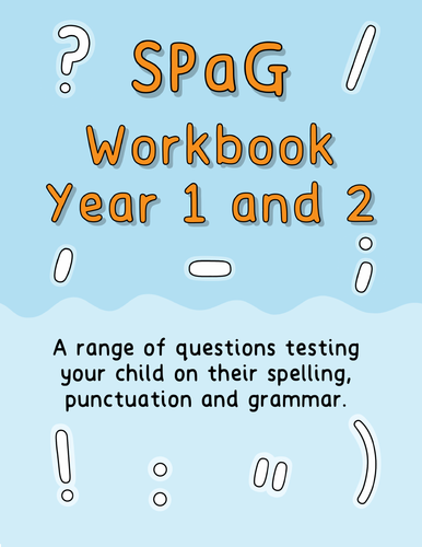 Year 1 and 2 SPaG Workbook | Teaching Resources