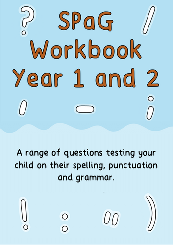 Year 1 and 2 SPaG Workbook | Teaching Resources