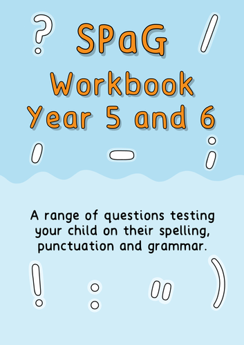 Year 5 and 6 SPaG Workbook | Teaching Resources