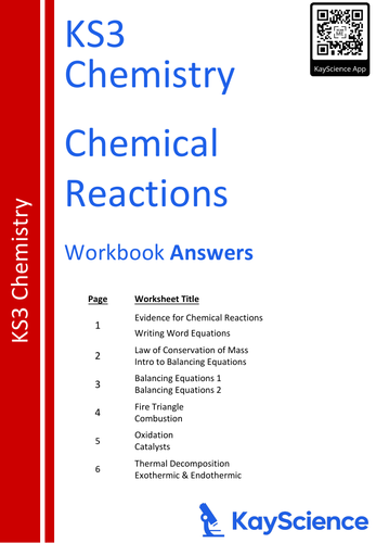 KS3 Chemical Reactions Booklet | Chemistry | Teaching Resources