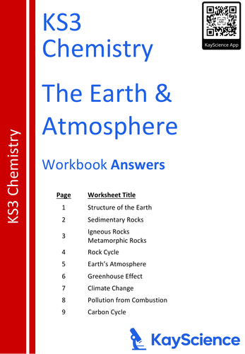 KS3 The Earth & Atmosphere Booklet | Chemistry | Teaching Resources