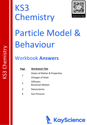 Ks3 Particle Model Booklet Chemistry Teaching Resources