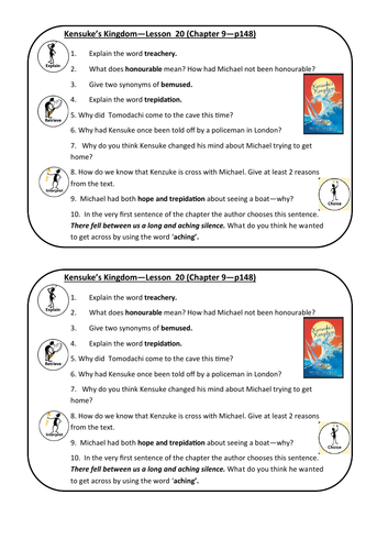Kensuke's Kingdom whole class guided reading comprehension resources ...