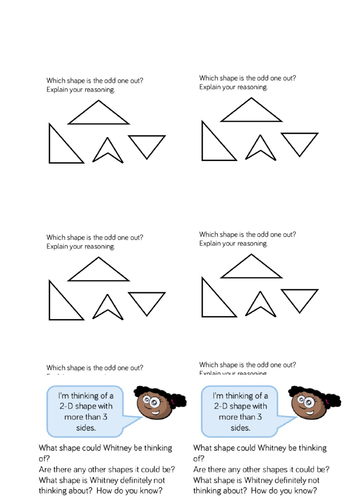 2D shapes properties | Teaching Resources