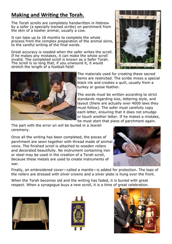 Judaism - The Torah information text | Teaching Resources