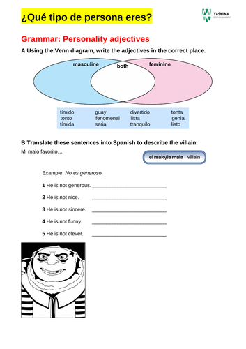 Viva 1 Unit 1 que tipo de persona eres pt 1 | Teaching Resources
