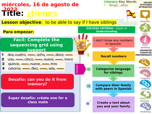 Viva 1 Module 1 Mi Vida | Teaching Resources