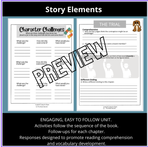 RUNT by Craig Silvey NOVEL STUDY and Reading Comprehension | Teaching ...