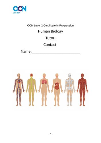 OCN London - Applied Science Level 2 - Human Biology | Teaching Resources