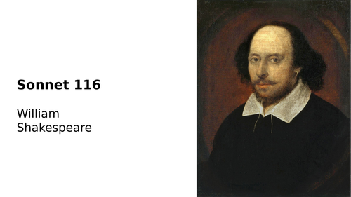 Sonnet 116 William Shakespeare Teaching Resources