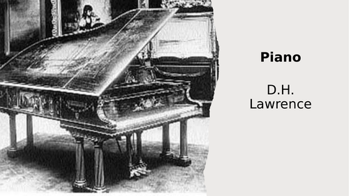 Piano - D.H. Lawrence | Teaching Resources