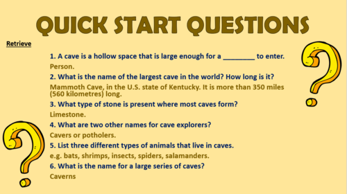 All About Caves - KS2 Non-Fiction Reading Comprehension! | Teaching ...