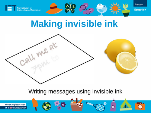 Making invisible ink | Teaching Resources