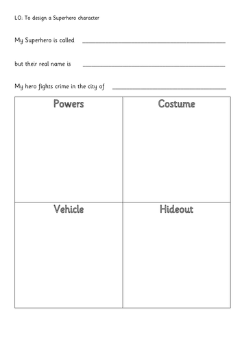 Superhero Origin Story Writing Unit | Teaching Resources