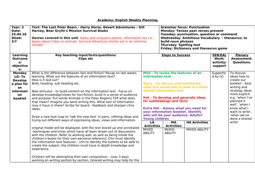 Back to School Year 3 Maths English Plans 19 English weeks 18 English ...