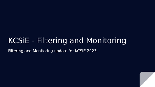 Filtering and Monitoring - KCSiE 2023 | Teaching Resources