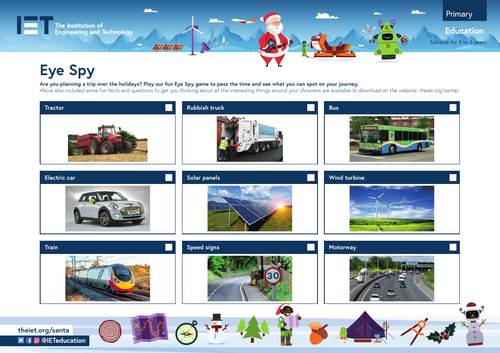 Eye spy for road trips | Teaching Resources