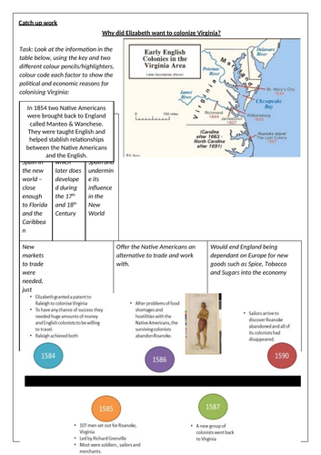 GCSE Edexcel Early Elizabethan England Catch Up Resources | Teaching ...