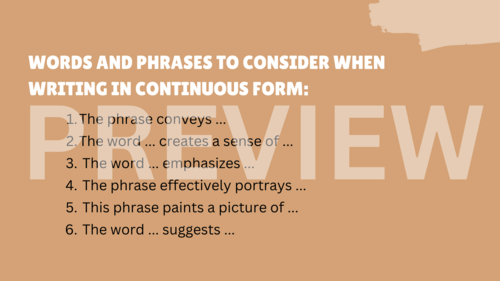 Writer's Effects 03 | Teaching Resources