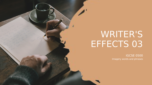 Writer's Effects 03 | Teaching Resources