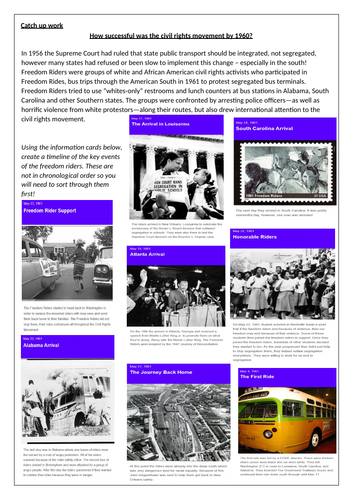 GCSE Edexcel USA: Conflict at Home and Abroad Catch Up Resources ...