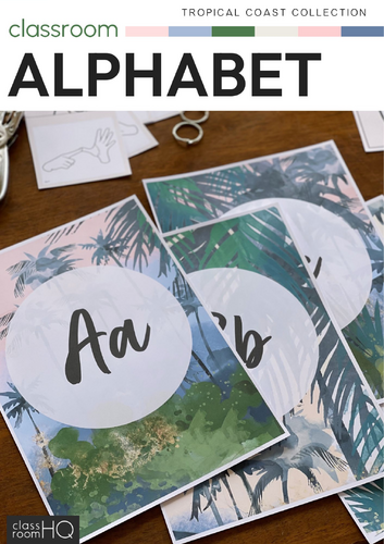 TROPICAL COAST Alphabet Posters with Auslan and ASL Posters | Teaching ...