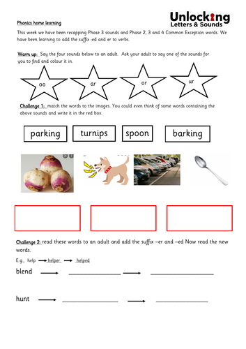 Unlocking Letters And Sounds Phase 4 Revision Home Learning Teaching