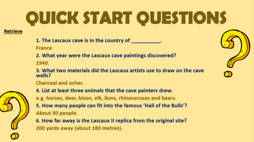 Lascaux Cave Paintings - KS2 Reading Comprehension Lesson! | Teaching ...