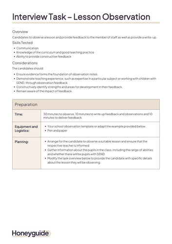 Interview Task Bundle | Teaching Resources