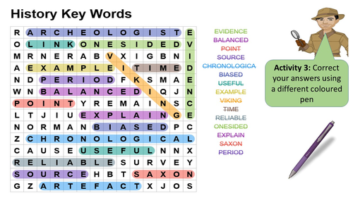 History Key Word Search | Teaching Resources