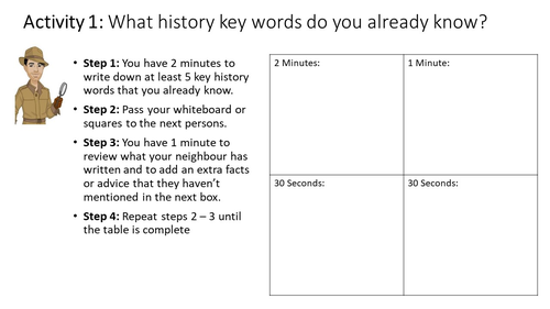 History Key Word Search & Activities | Teaching Resources