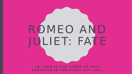Romeo and Juliet: Fate | Teaching Resources