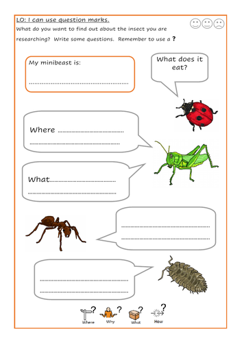 Minibeasts - Information writing | Teaching Resources
