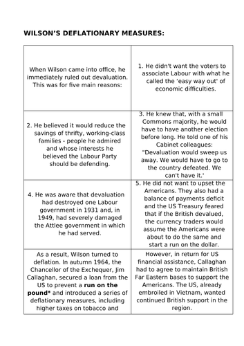OCR Labour and Conservative Governments, 1964-79, Lesson 3: Wilson and ...