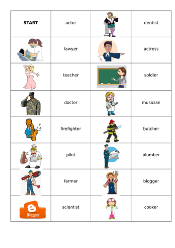 Jobs dominoes English | Teaching Resources