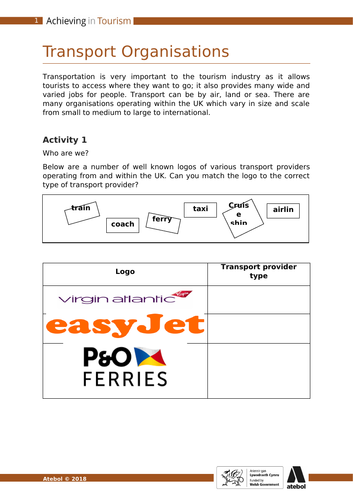 AS Travel & Tourism - Unit 1: Lessons 1 to 7 (Cambridge International ...