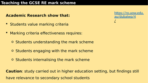 RE KS4 assessment strategy | Teaching Resources