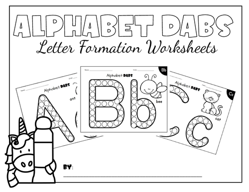 Alphabet Worksheets - Do-A-Dot Activities Letters A-Z | Teaching Resources