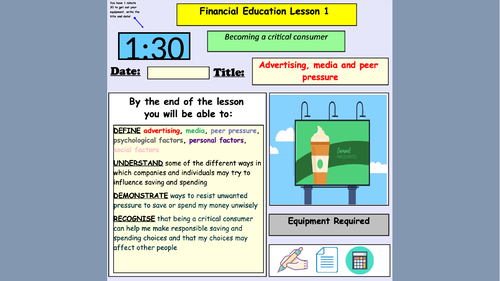 Advertising, Media and Peer Pressure | Teaching Resources
