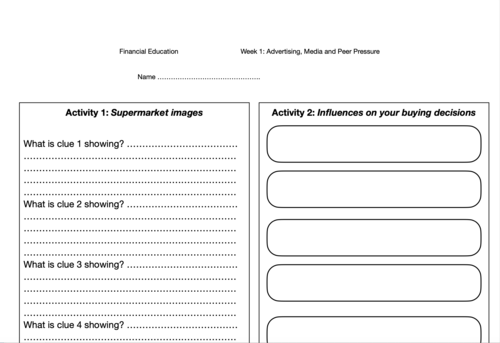 Advertising, Media and Peer Pressure | Teaching Resources