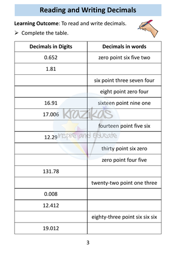 Decimals Workbook Level 1 Maths Functional Skills | Teaching Resources