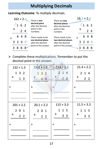 Decimals Workbook Level 1 Maths Functional Skills | Teaching Resources