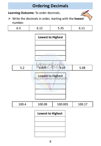 Decimals Workbook Level 1 Maths Functional Skills | Teaching Resources