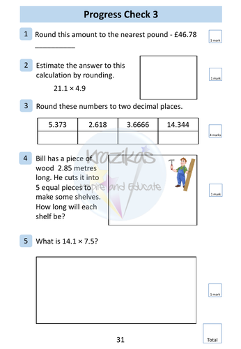 Decimals Workbook Level 1 Maths Functional Skills | Teaching Resources