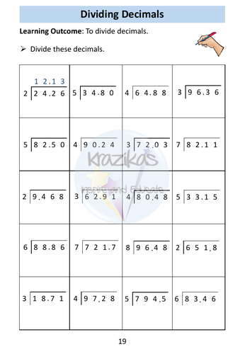 Decimals Workbook Level 1 Maths Functional Skills | Teaching Resources