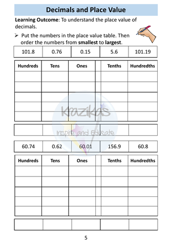 Decimals Workbook Level 1 Maths Functional Skills | Teaching Resources