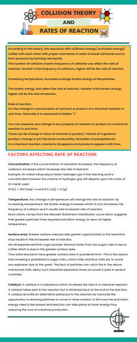 Infographic Notes of IB DP Chemistry | Teaching Resources